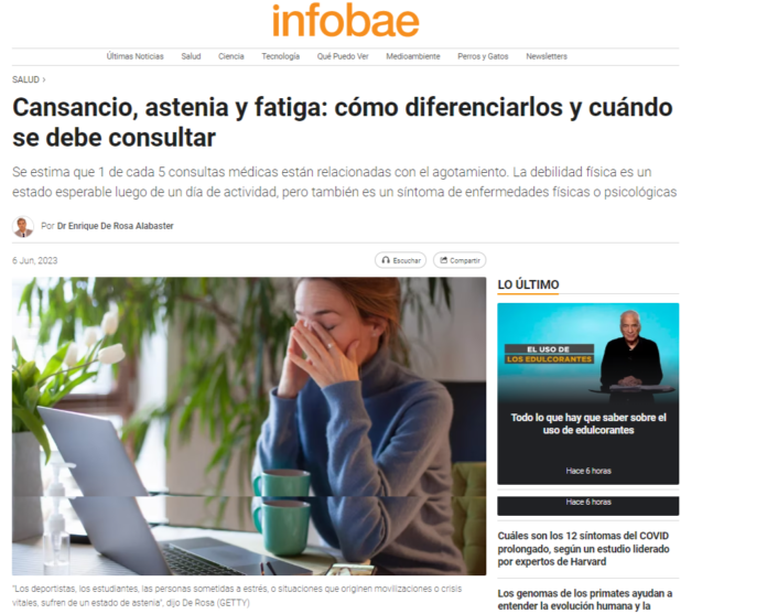 Cansancio, fatiga y astenia: cómo diferenciarlos y cuándo consultar ...